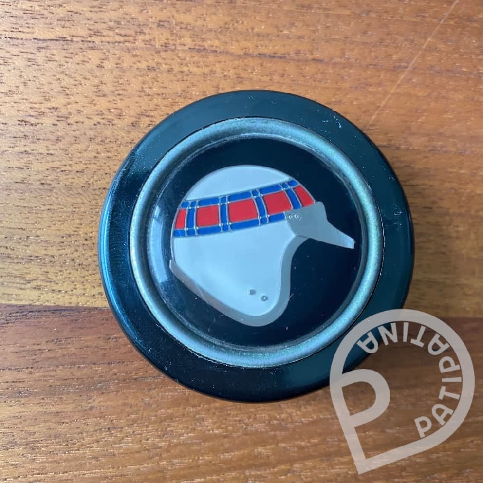 early chrome ring Momo Jackie Stewart helmet horn button