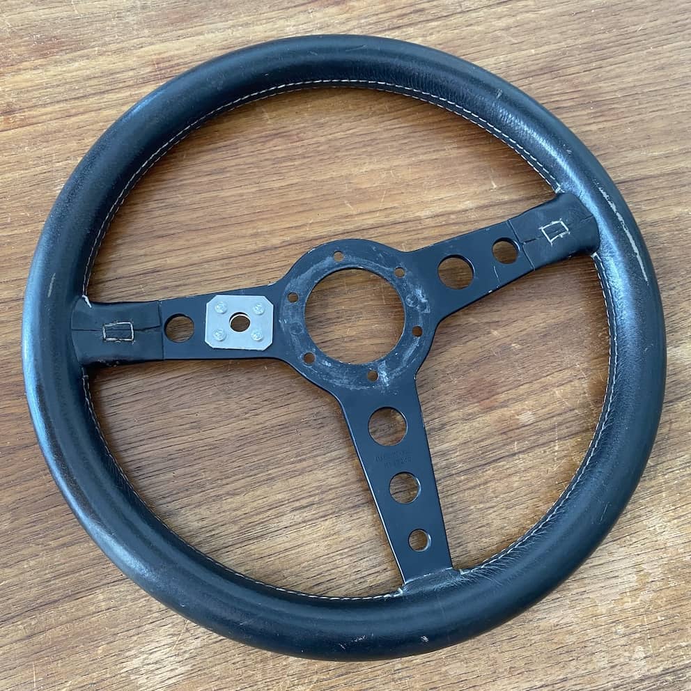 second generation Momo Prototipo steering wheel patinated & fixed