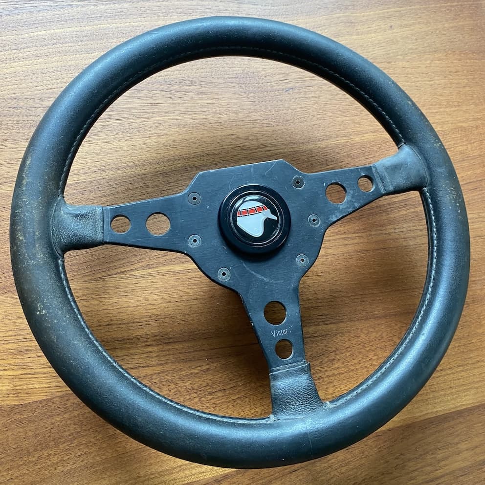 For sale – Victor flat steering wheel with patina – Kremer 935/936